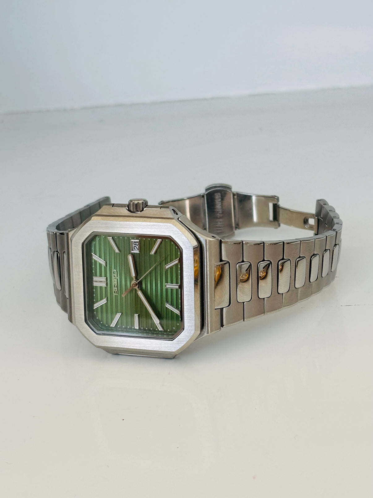 ‘Seikonaut Cubitus’ Mod Green Dial 42mm – NH35 Mod Watch Shop