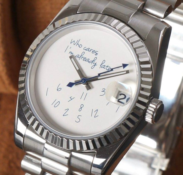 Seiko Date-just ‘Who cares i’m already late’ – NH35 Mod Watch Shop